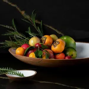 BE HOME Madras Oversized Shallow Bowl