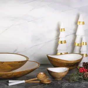 BE HOME Madras Oversized Shallow Bowl