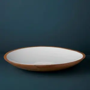 BE HOME Madras Oversized Shallow Bowl