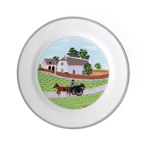 VILLEROY & BOCH Design Naif Dinner Plate #1 Going To Market - None