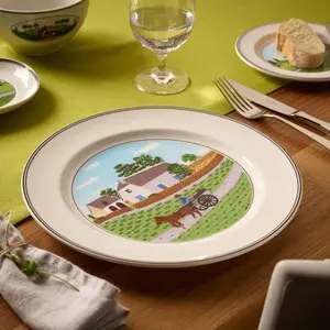 VILLEROY & BOCH Design Naif Dinner Plate #1 Going To Market