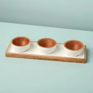 BE HOME Madras Classic Dipping Bowl Set