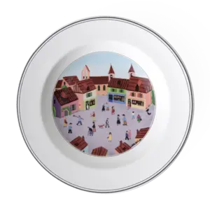 VILLEROY & BOCH Design Naif Rim Soup #4 Old Village Square - None