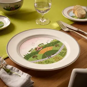 VILLEROY & BOCH Design Naif Dinner Plate #6 Hunter & Dog