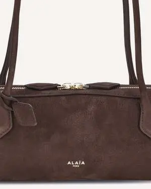 Alaïa Le Teckel Suede Shoulder Bag - Brown