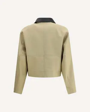 Givenchy Cropped Cotton And Wool Caban Jacket - Beige
