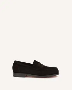 Santoni Suede Loafer - Brown