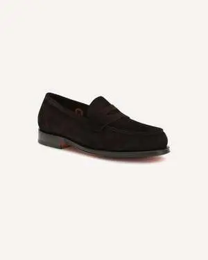 Santoni Suede Loafer
