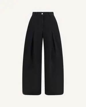 Dolce & Gabbana Wide-leg Cotton Jeans - Black