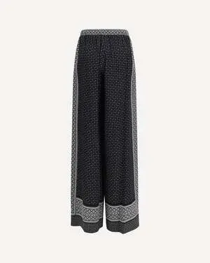 Ermanno Scervino Printed Silk Pants