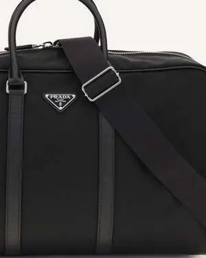 Prada Travel Bag In Re-nylon And Saffiano Leather