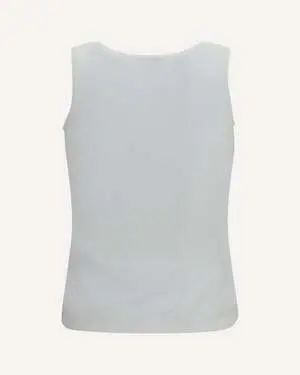 Balenciaga Logo Embroidered Tank Top