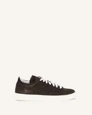 Kiton Suede Lace-up Sneakers - Brown