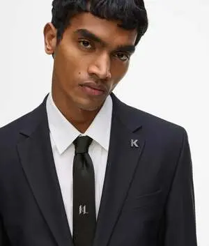 Karl Lagerfeld Monogram Neck Tie