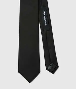 Karl Lagerfeld Monogram Neck Tie - Black