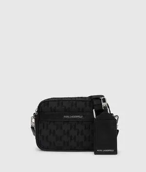 Karl Lagerfeld K/monogram Jacquard Camera Bag