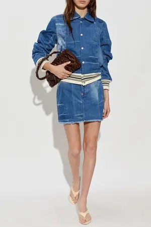 Kenzo Denim Jacket With 'vintage' Effect