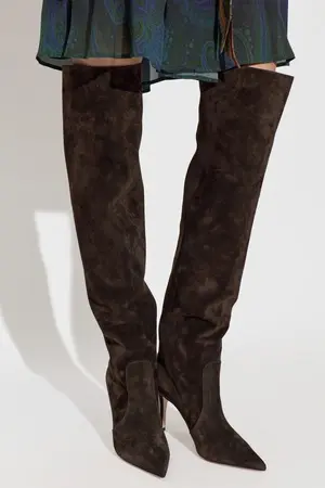 GIANVITO ROSSI Suede Heeled Boots "hansen