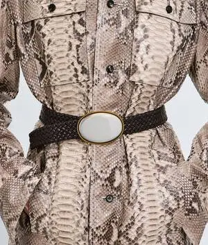 Bottega Veneta Metal Belt - Espresso