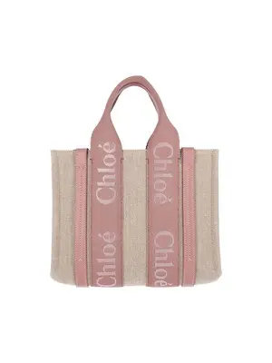 Chloé Woody Tote Bag - Beige
