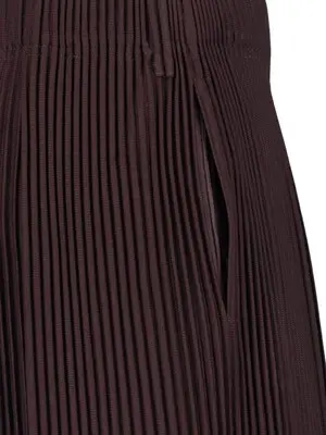 HOMME PLISSE Homme Plissé Pleated Shorts - Brown