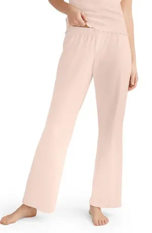 Tommy John Pointelle Rib Sleep Pants - Pink