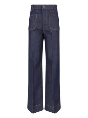 Victoria Beckham Flared Jeans "alina - Blue