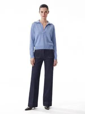 Victoria Beckham Alina Flared Jeans - Blue