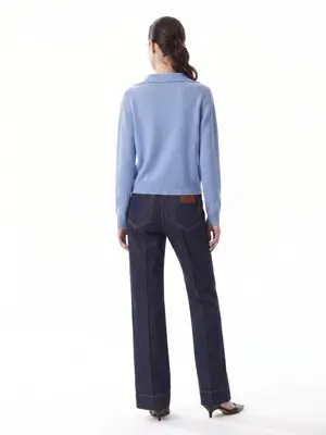 Victoria Beckham Alina Flared Jeans - Blue