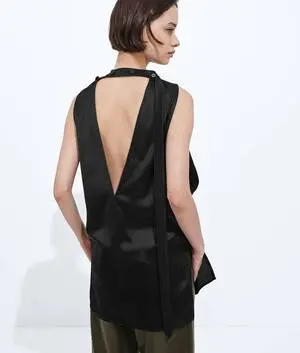 Bottega Veneta Fluid Silk Satin Top