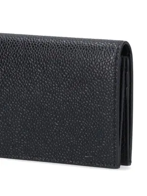 Thom Browne Leather Wallet - Black