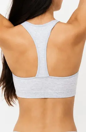 BRABAR Cotton Stretch Rib Racerback Sports Bra
