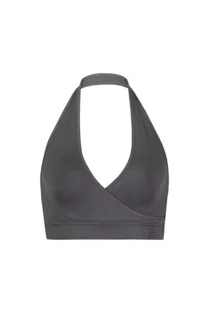 BRABAR Hug Backless Halter Bralette - Asphalt
