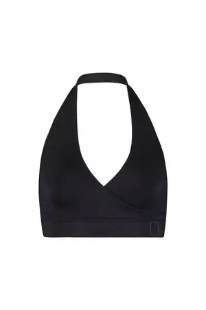 BRABAR Hug Backless Halter Bralette - Black