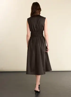 BAUKJEN Kyrah Cotton Waisted Midi Dress