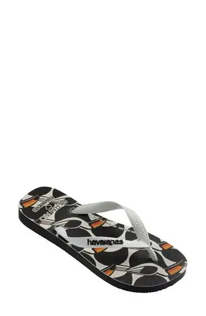 Havaianas X Farm Rio Toucabana Flip Flop - Black