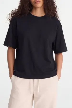 SOLOMON & SAGE S&g Relaxed Cotton T-shirt - Black