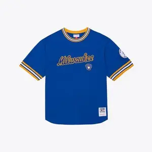 Mitchell & Ness Milwaukee Brewers Wild Pitch Ringer T-shirt - Royal