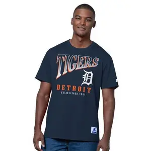 STARTER Heather Gray Detroit Tigers Two-pack T-shirt Set