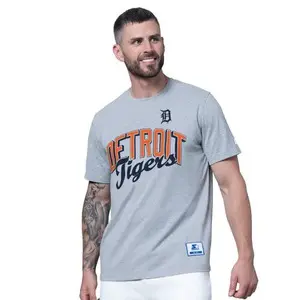 STARTER Heather Gray Detroit Tigers Two-pack T-shirt Set