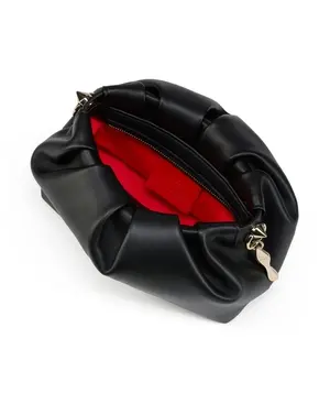 CHRISTIAN LOUBOUTIN Eva Mini Leather Shoulder Bag - Black