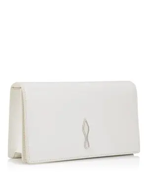CHRISTIAN LOUBOUTIN Bettina Clutch With Embellishment - White