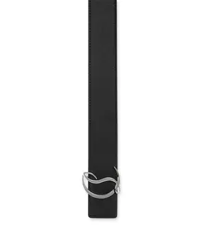 CHRISTIAN LOUBOUTIN Cl Logo Belt - Black