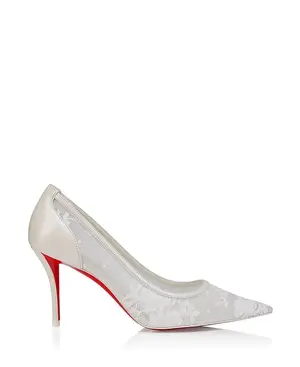 CHRISTIAN LOUBOUTIN Miss Z Mesh Pumps - Bianco