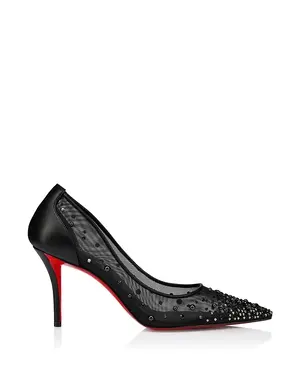 CHRISTIAN LOUBOUTIN Miss Z Degrastrass Perla Pumps - Black