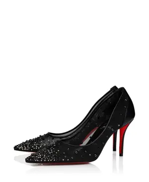 CHRISTIAN LOUBOUTIN Miss Z Degrastrass Perla Pumps - Black