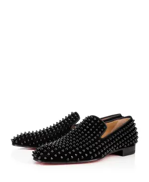 CHRISTIAN LOUBOUTIN Dandelion Spikes Loafer - Black