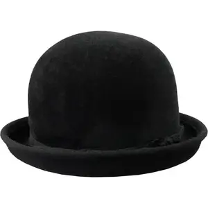 BINATA MILLINERY Felted Bowler Hat - Black