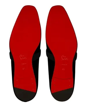 CHRISTIAN LOUBOUTIN Velvet Dandydeco Loafers
