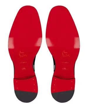 CHRISTIAN LOUBOUTIN Chambeliss Night Strass Patent Leather Derby Shoes